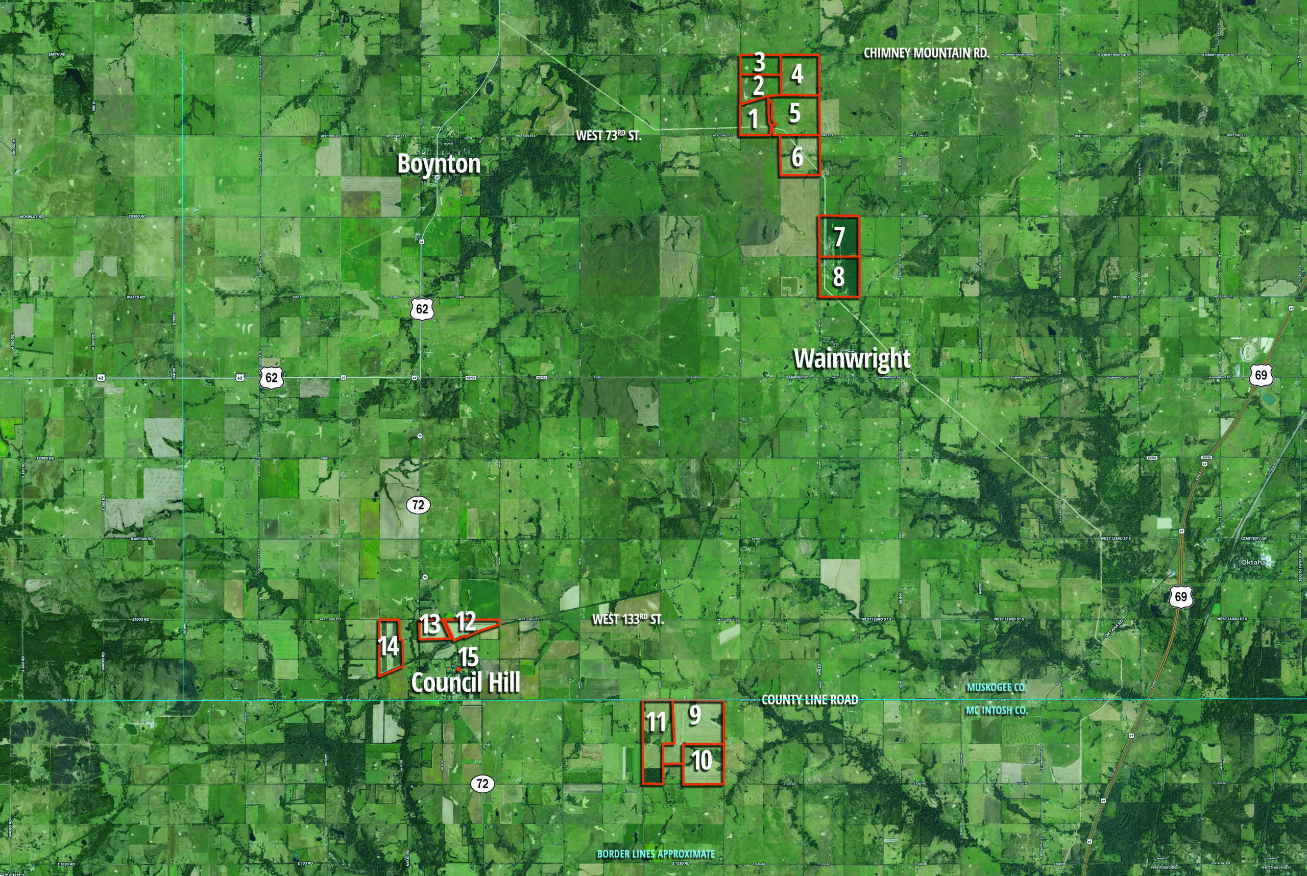Chevalier Ranch Auction Parcel Map - CJ Real Estate